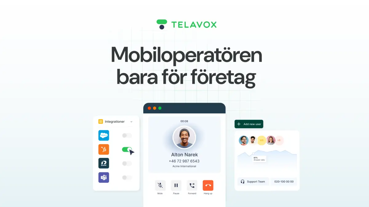 Support | Telavox | Mobiloperatör bara för företag